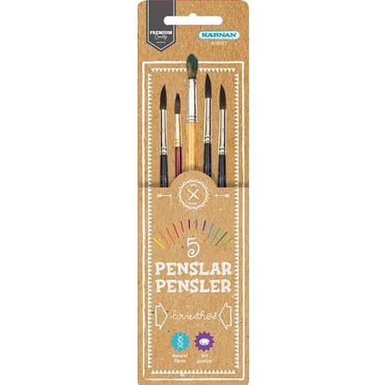 Kärnan, Premium Penslar 5-pack - Hem - Lekia.se